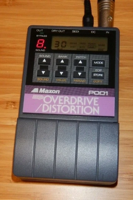 MAXON/IBANEZ POD1 PROGRAMMABLE Overdrive/Distortion 1980s DCP series ...