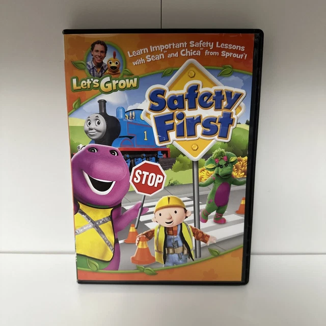 LET'S GROW SAFETY First DVD Sprout Thomas & Friends, Barney Good ...
