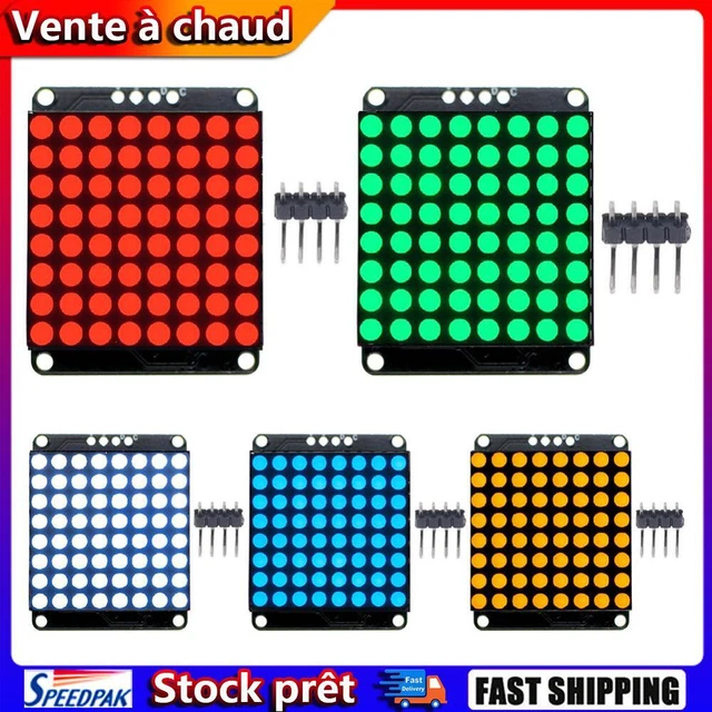 8X8 HT16K33 LED Dot Matrix DIY Kit Microcontroller Module Compatible for Arduino EUR 8,15 ...