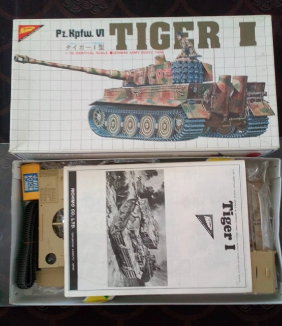 NICHIMO 1/35 PZ. Kpfw. VI TIGER I Motorized Series 2 Kit No.SR-3502 N.I ...