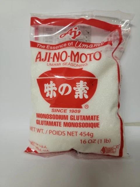 AJINOMOTO MONOSODIUM GLUTAMATE MSG Japanese Umami Seasoning 454g EUR 6 ... AJINOMOTO MONOSODIUM GLUTAMATE MSG Japanese Umami Seasoning 454g EUR 6 ...