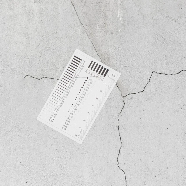 HIGH PRECISION TRANSPARENT Flaw Detection Ruler SEC Diameter Measuring ...