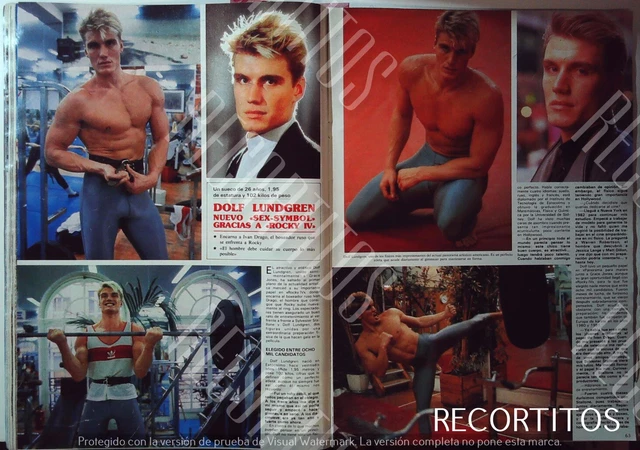 CLIPPINGS S 2389 Dolph Lundgren Graces Jones James Bond 007 Dolph £12. ...