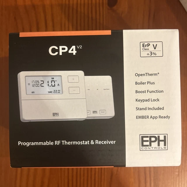 EPH CONTROLS OPENTHERM® Programmable RF Thermostat (CP4 V2) - BRAND NEW £52.72 - PicClick UK
