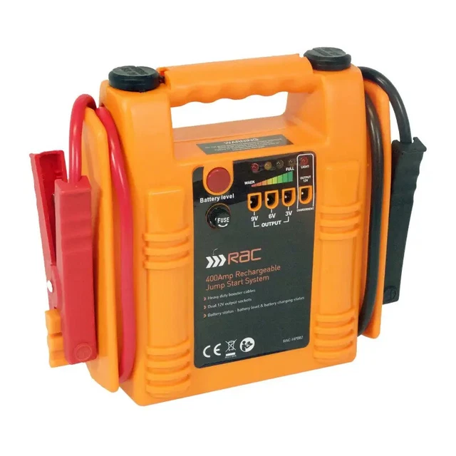 FOR TOYOTA YARIS Ross - RAC 12V 400A Jump Starter Battery Booster Pack ...