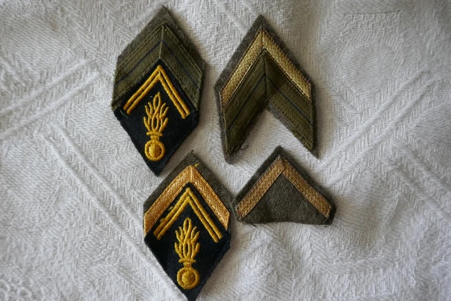 INSIGNES ÉCUSSONS GENDARMERIE mobile grades galons anciens modèles 1945 lot de 4 EUR 15,00 ...