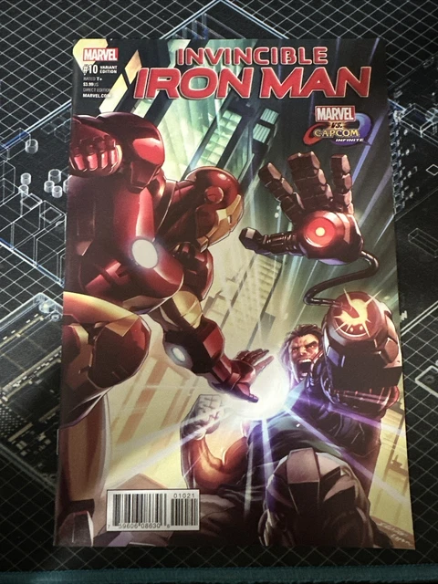 INVINCIBLE IRON MAN #10 Marvel Vs. Capcom Variant 2017 Marvel Nm Comic ...
