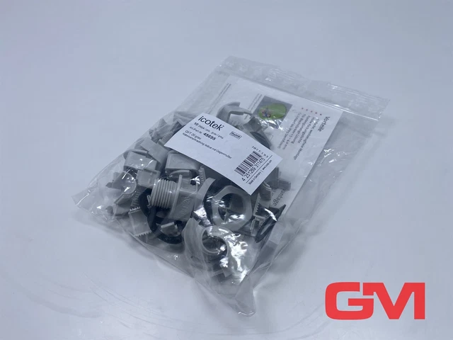 VE 10X ICOTEK Presse-étoupe Qvt 20 Gris Split Câble Gland 45695 M20x1 ...