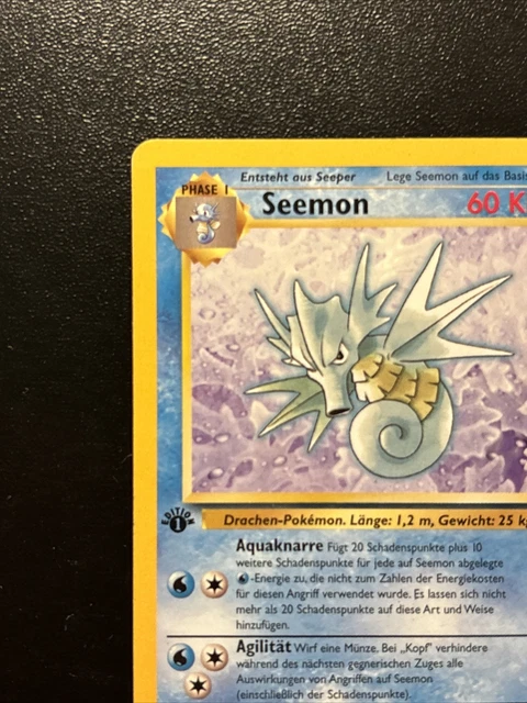 SEEMON FOSSIL - 1. Edition (42/62) Nearmint - Deutsch / Pokémon Karten ...