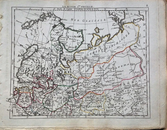 RUSSIA, SHEET 1A and 2a. Maps of Russia. E.Hérisson, Paris, 1806. £41. ...