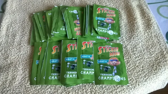 SPAR STICKER MANIA Sammelbilder 135 Stück Sammelsticker tierische ...