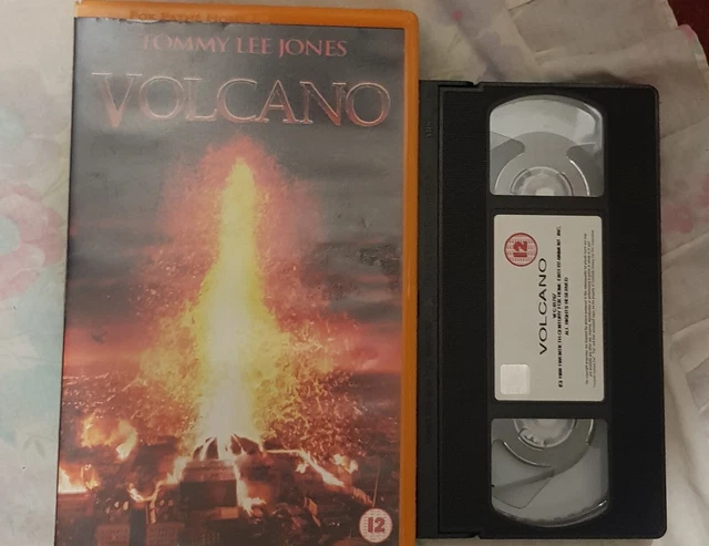 VOLCANO LARGE CASE vhs video tommy lee jones has orange casing rare £15 ...