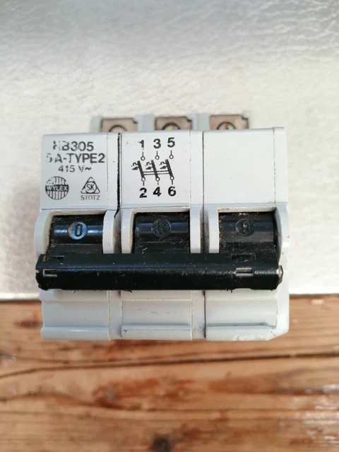 WYLEX STOTZ 20A Hb320 Triple Pole Mcb £42.28 - PicClick UK