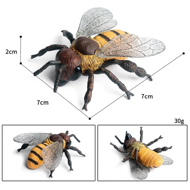 MODÈLES D'INSECTES SIMULÉ animal abeille/guêpe modèle PVC jouet ...
