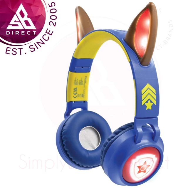LEXIBOOK HPBT015PA PAW Patrol 3D Design Bluetooth Headset Headphones ...