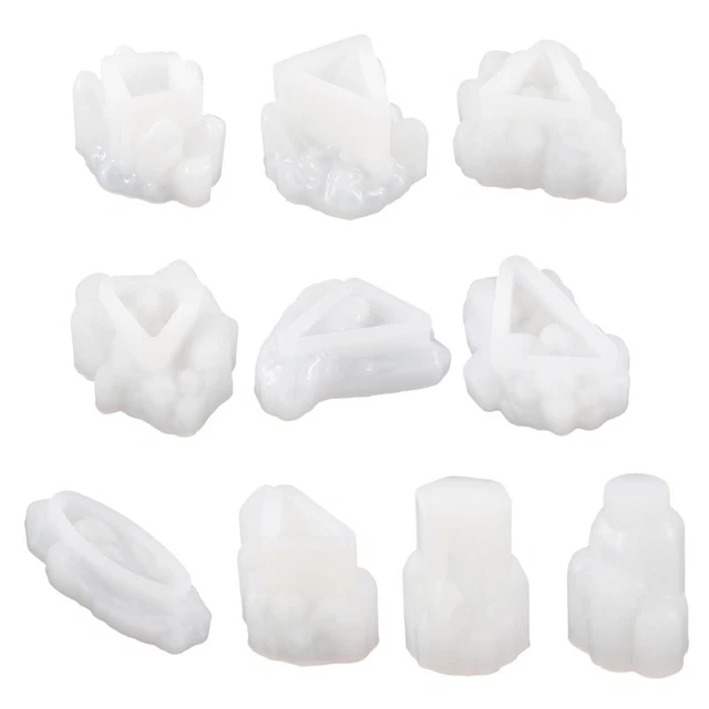 CRYSTAL QUARTZS ROCK Cluster Stone Molds Castings Plasters Molds ...