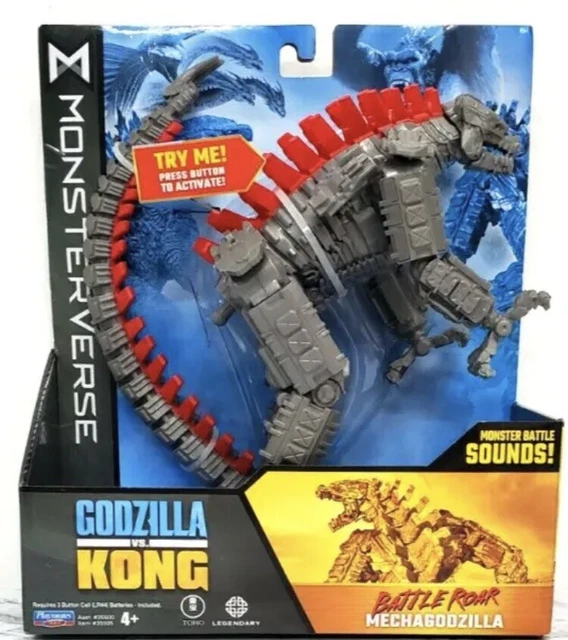 PLAYMATES MONSTERVERSE GODZILLA Vs Kong Battle Roar Mechagodzilla ...