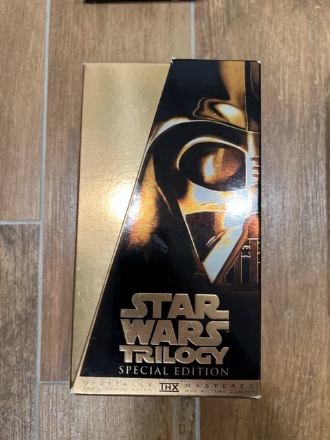 STAR WARS TRILOGY Special Edition Vhs Box Set 1997 Gold Foil 3 Tape Vg+ £13.92 - PicClick UK