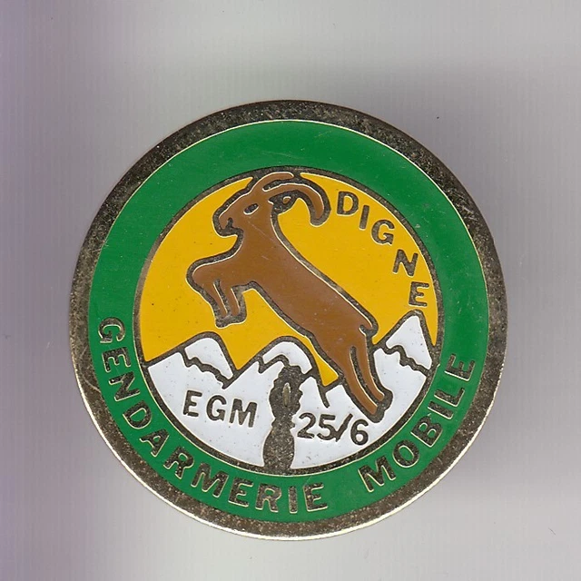 Rare Pins Pins Gendarmerie Nationale Egm 25 6 Haute Montagne Digne