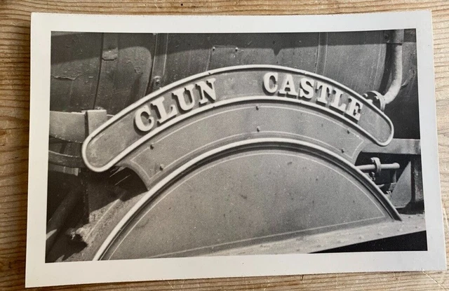 VINTAGE RAILWAYANA PHOTOGRAPH Engine Name Plate - Clun Castle £3.50 ...