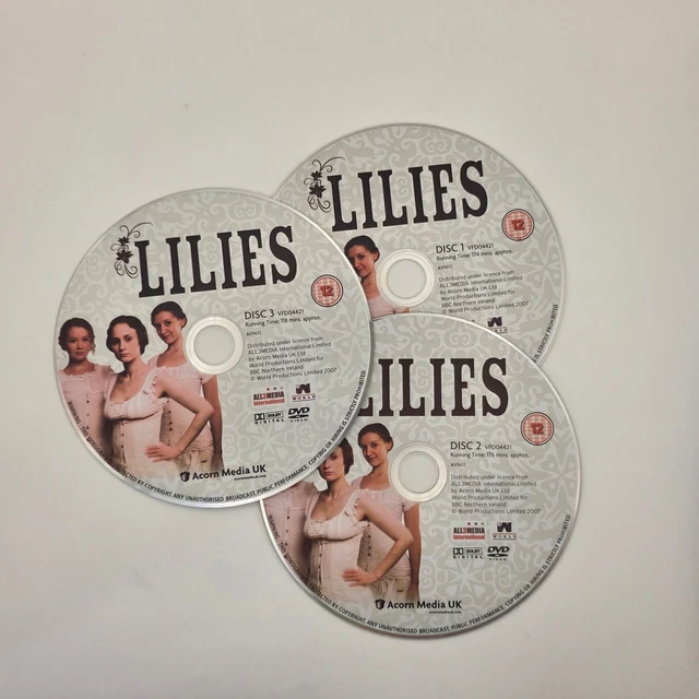 LILIES TV SERIES DVD Set (3 Discs) Acorn Media UK Period Drama VFD04421 ...