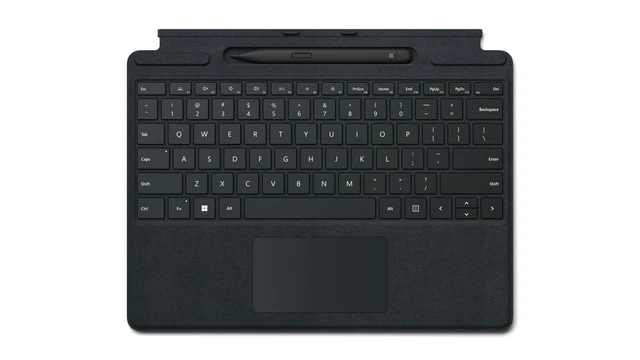 * MICROSOFT SURFACE Pro Signature Keyboard Slim Pen 2 AZERTY Schwarz ...