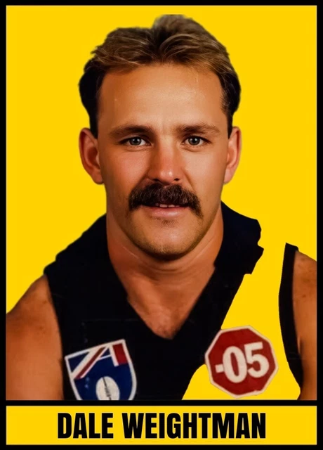 RICHMOND TIGERS DALE WEIGHTMAN 65mm x 90mm Badge Rectangle $14.50 ...