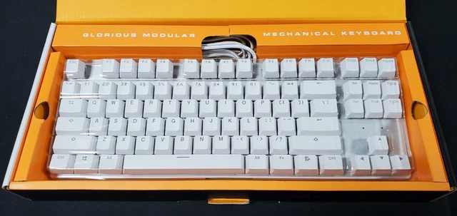 GLORIOUS GMMK TKL Tenkeyless Gaming Keyboard - Hotswap Custom (White) £ ...