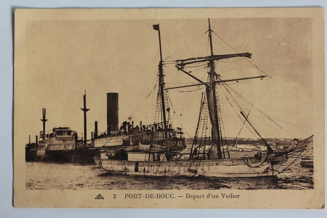 CPA BOUCHES-DU-RHÔNE PORT-DE-BOUC Départ d'un voilier (58487) EUR 8,00 - PicClick FR