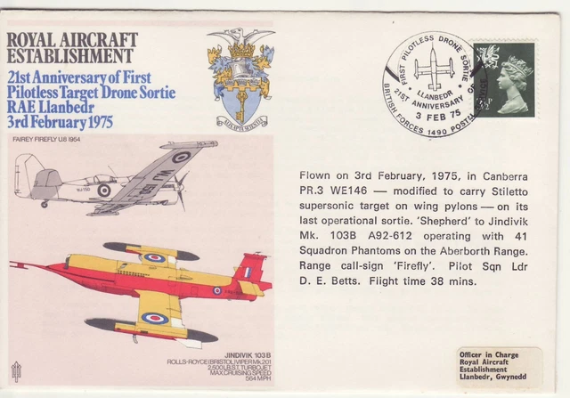 GB STAMPS RAF Souvenir Cover Royal Aircraft Establishment 21st target ...