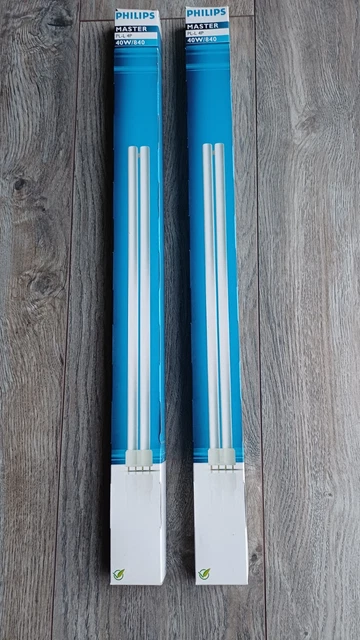 PHILLIPS MASTER PL-L 4P 40W 840 Fluorescent Tube Brand New x 2 £7.50 ...