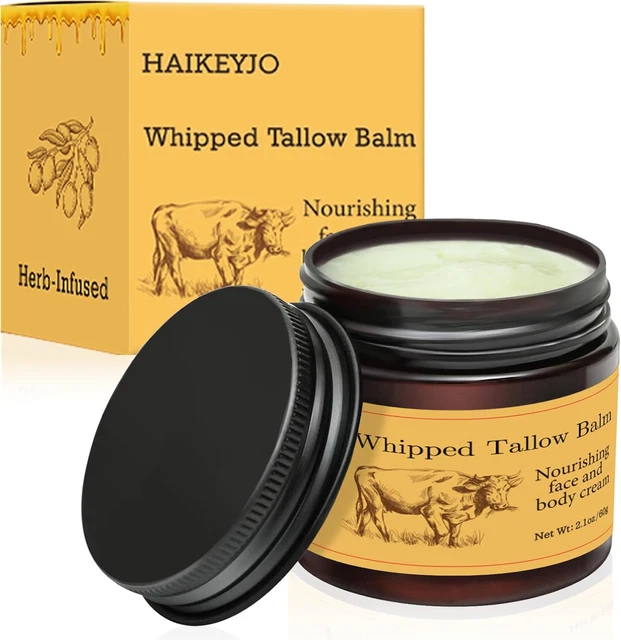 GRASS-FED BEEF TALLOW & Raw Honey Balm - Ultra Hydrating Face ...