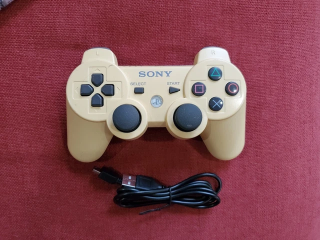 MANETTE SONY PLAYSTATION 3 PS3 DualShock 3 blanc cassé OEM CECHZC2J ...
