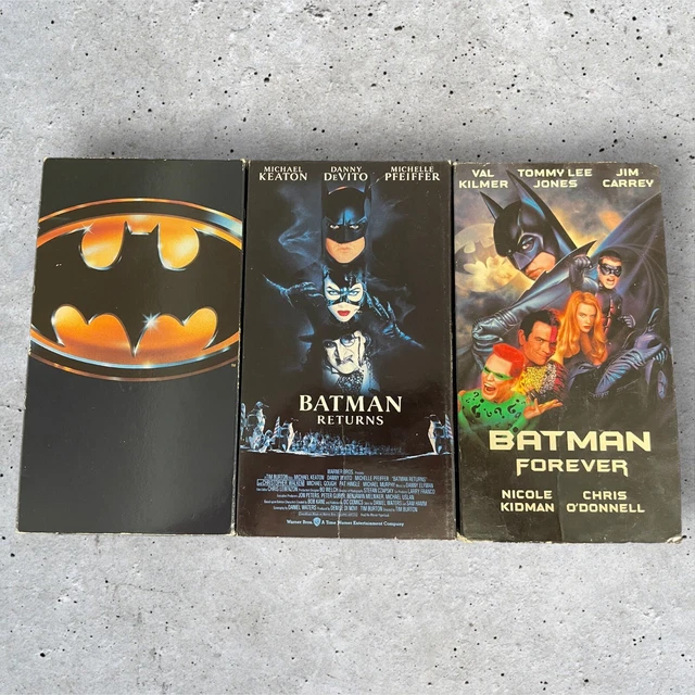 BATMAN VHS LOT / Batman Returns / Batman Forever / Batman Vintage ...