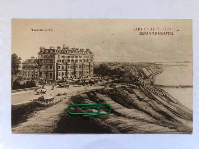 HIGHCLIFFE HOTEL BOURNEMOUTH Early 1900’s Animated Street Scene Aerial ...
