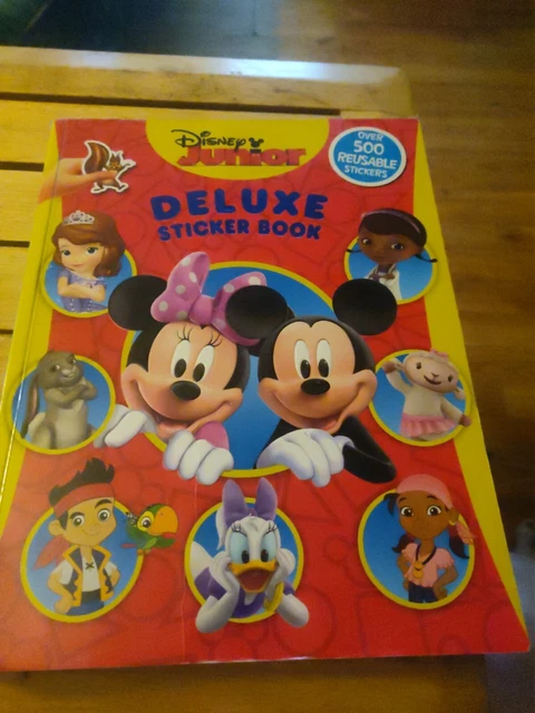 DELUXE STICKER BOOK Disney Junior Minnie Mickey Mouse Jake Sofia ...