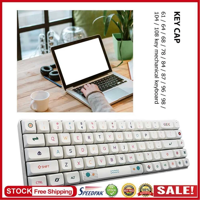 127-KEY PBT SUBLIMATION Mechanical Keyboard XDA Neon Key Caps Set for ...