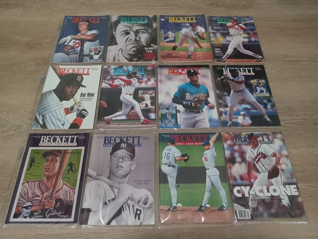 1995 Beckett Baseball Card Monthly Price Guide Complete Set Of All 12 