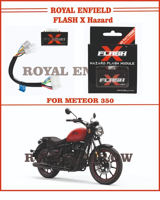ROYAL ENFIELD METEOR 350 Flash X Hazard Indicator Flasher -EXP SHIP £74 ...