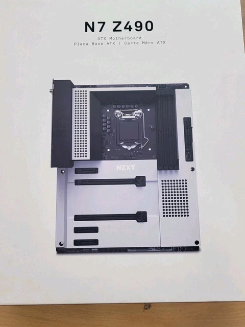 NZXT N7 Z490 Matte White DDR4 S 1200 Intel Z490 Motherboard £156.71 ...