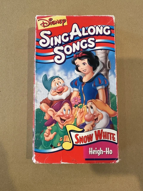 DISNEYS SING ALONG Songs - Snow White: Heigh-Ho (VHS, 1994) Words on ...