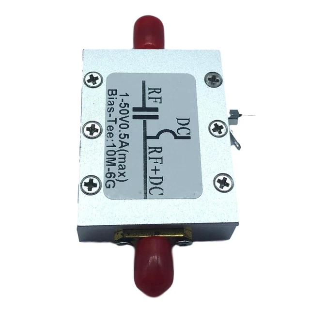 10MHZ-6GHZ RF BIAS Tee DC Blocks Broadband Frequency for HAM with Case ...