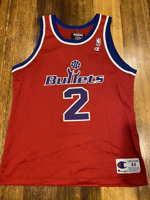 VINTAGE 90S CHAMPION Chris Webber Washington Bullets NBA basketball ...