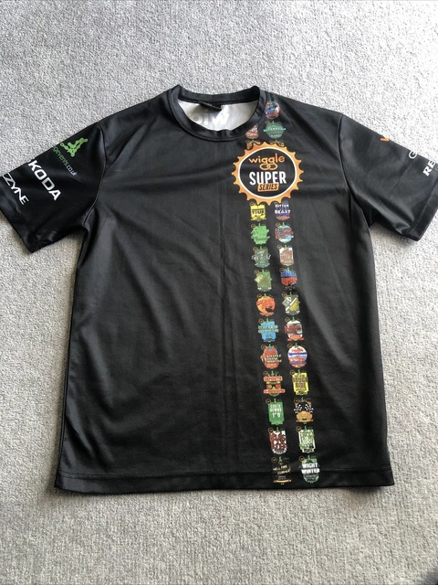 MENS WIGGLE SUPER Series Cycling Bike Top Jersey Size M £9.99 - PicClick UK