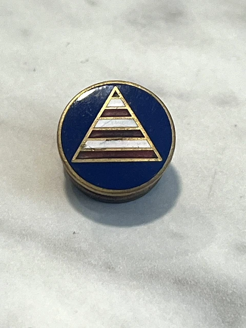 VINTAGE WW2 US Civil Defense CD Air Raid Warden Badge Pin Screw-Back ...