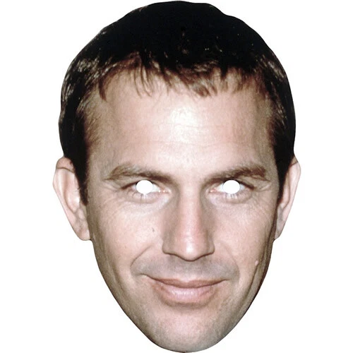 KEVIN COSTNER RETRO Celebrity Card Face Mask - Ready To Wear - Fancy ...
