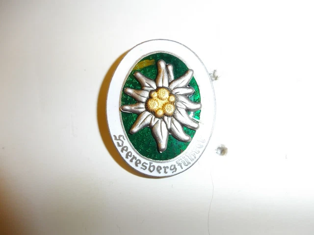 50118 WW2 GERMAN Heeresbergfuhrer Badge Gebirgsjager Gebirgs Mountain ...