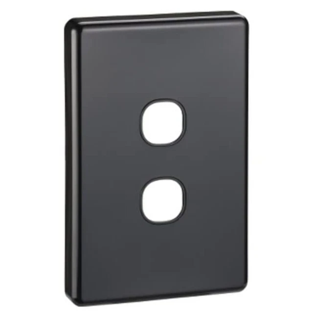 C2000 SERIES 2 Gang Standard Switch Grid Plate and Cover, White ...