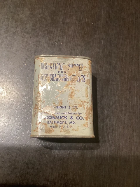 TRÈS RARE US Ww2 Insecticide Powder Grand Modèle Mccornick Original ...