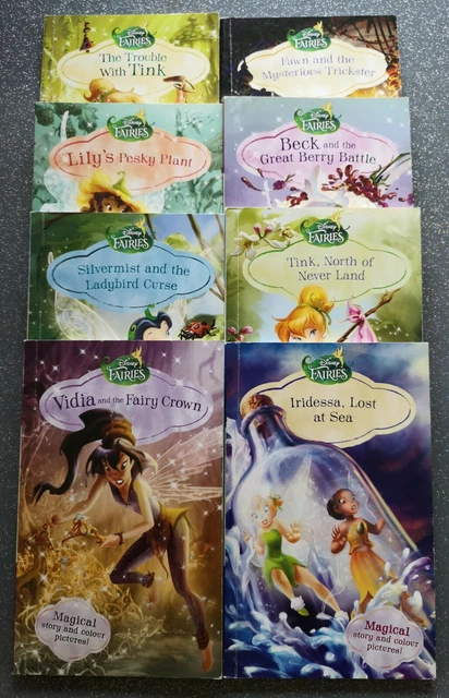 DISNEY FAIRIES PIXIE Hollow Story Book Bundle - 8x Paperback Book Set ...